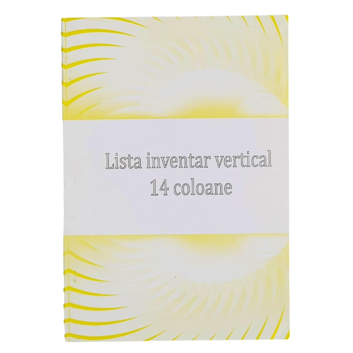 Lista inventar vertical 14 coloane, A4, 100 file